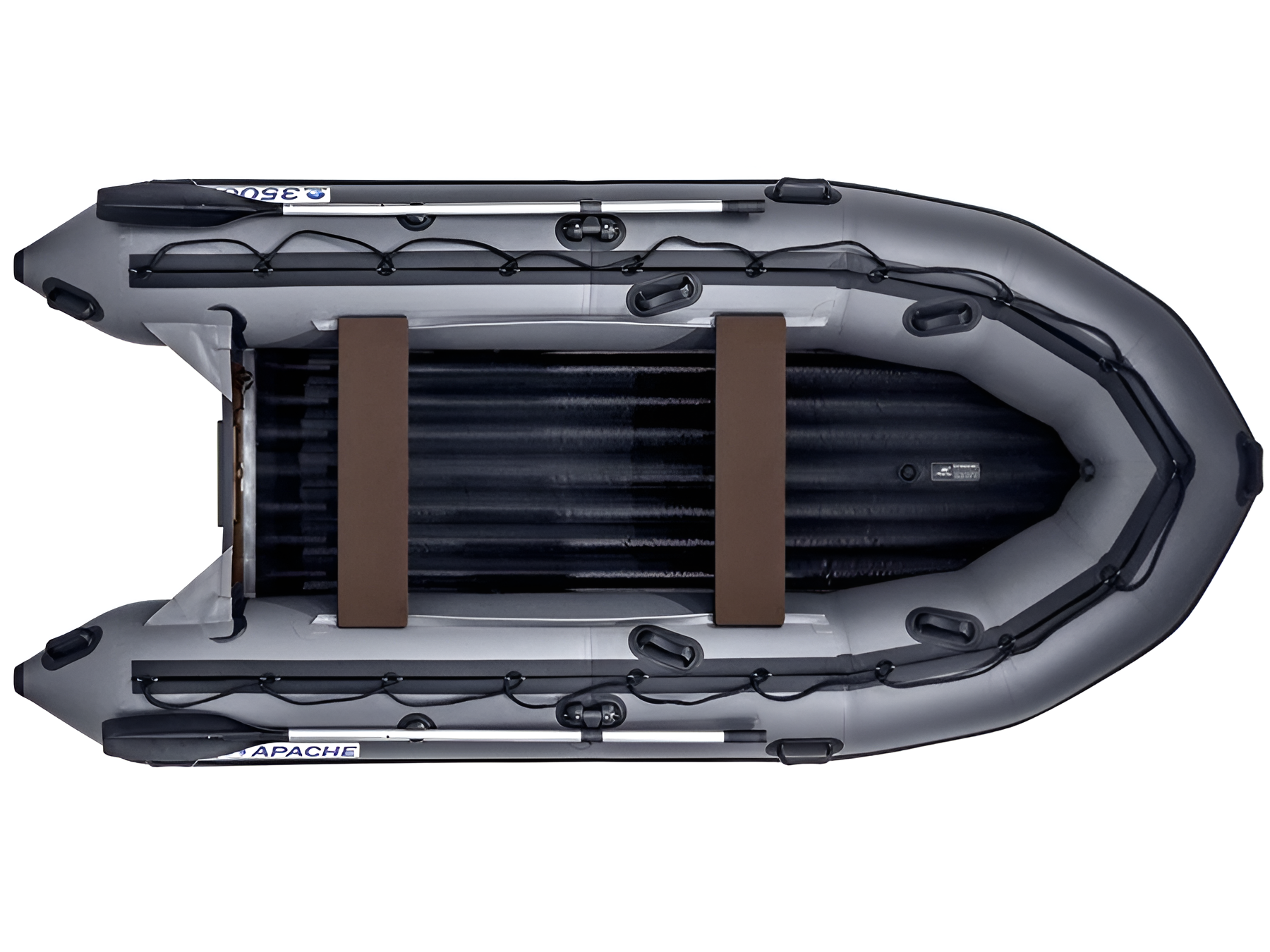 Лодка Apache 3500 Prof, ПВХ, серая, 110 см, грузоподъёмность 650 кг