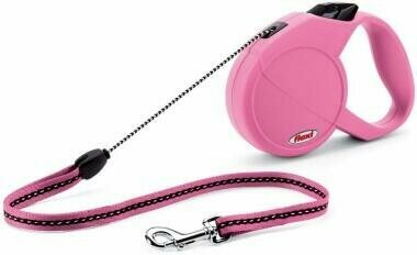 FLEXI NEW CLASSIC S 5 м до 12 кг рулетка розовая трос.