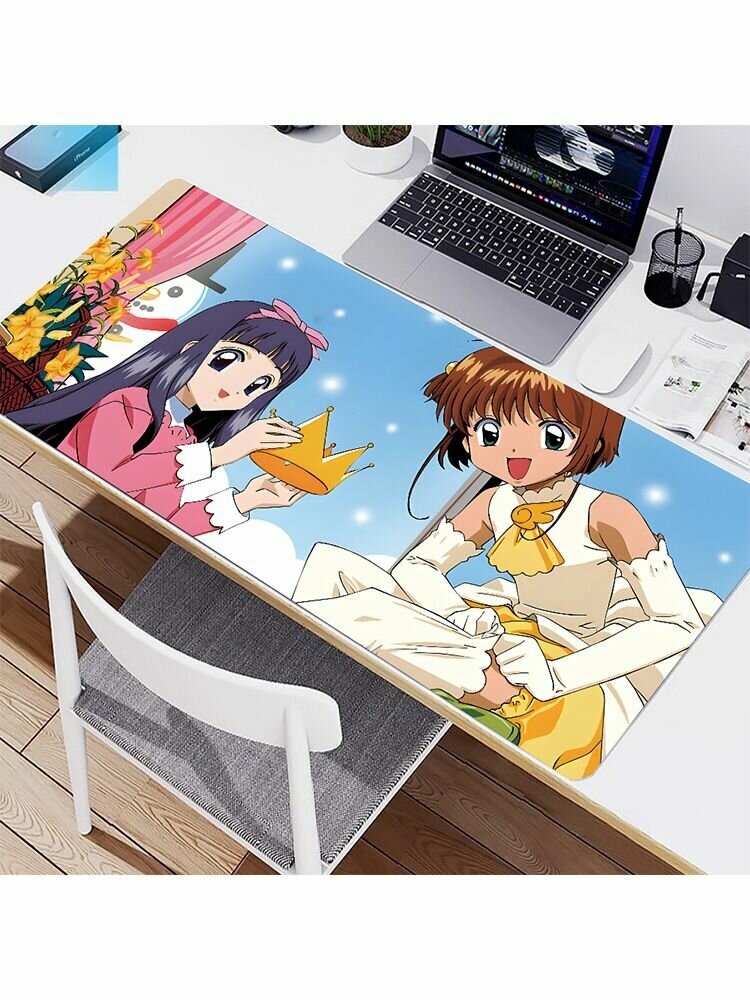 Коврик для мыши Card Captor Sakura game, нескользящая основа, 40 см x 90 см