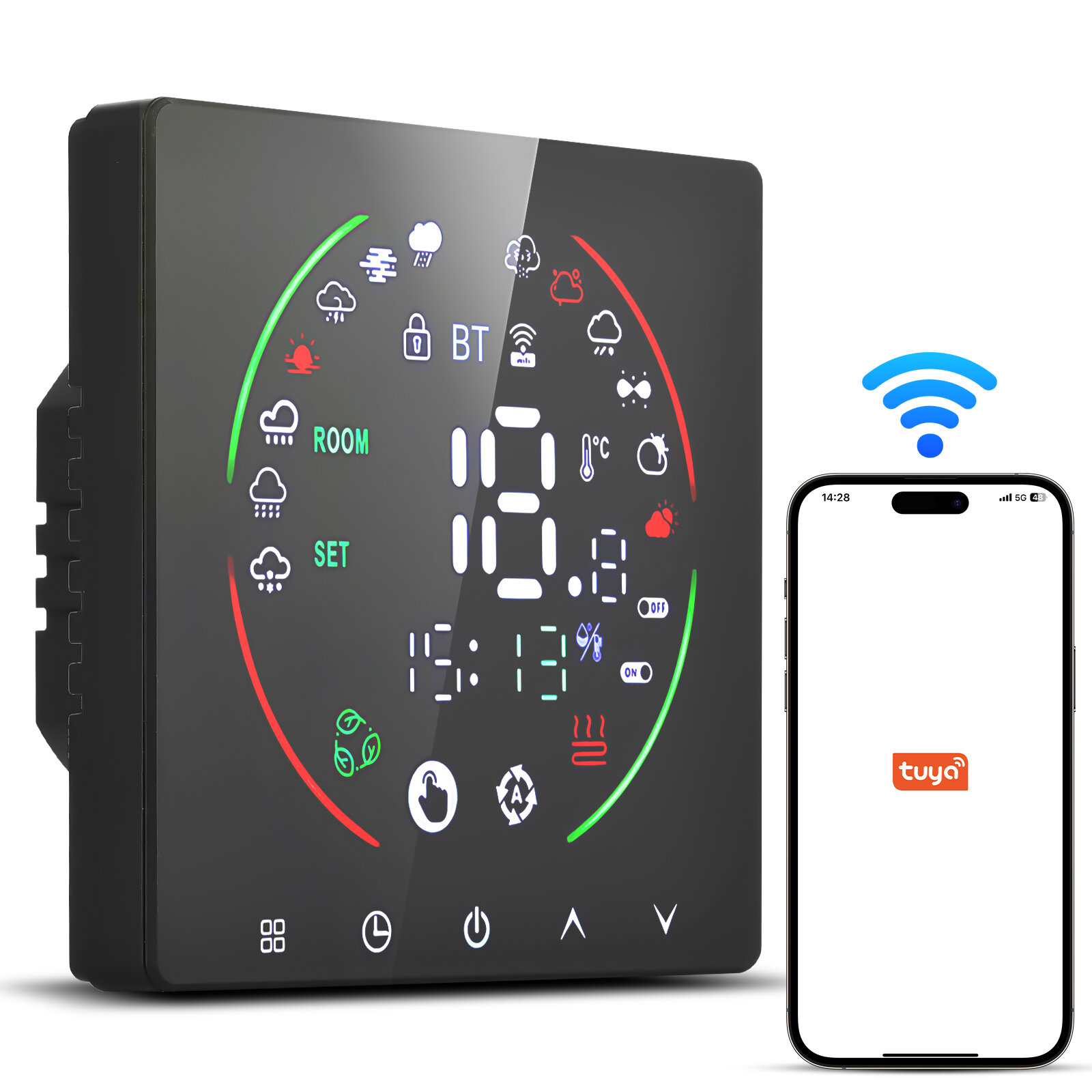 Smart Tuya WiFi Thermostat for Home 3A Water Heating Weekly Programmable Temperature Controller LCD Display Digital Intelligent Wall