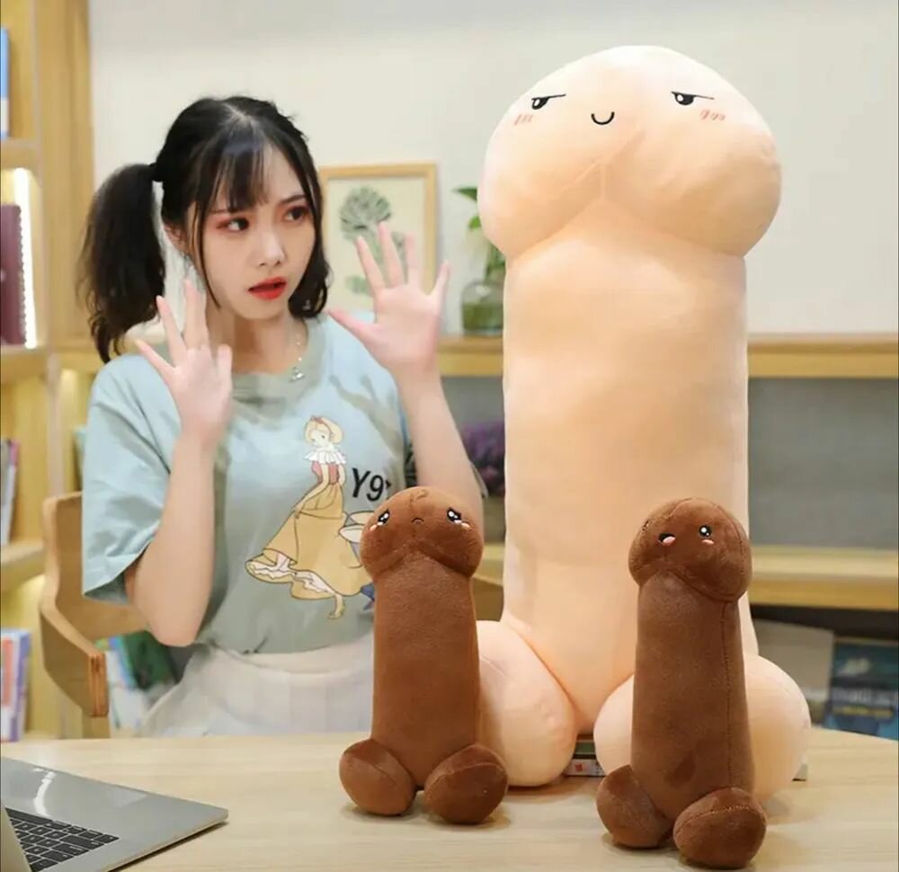 Плюшевый Член игрушка мягкий Пенис / 30 см /подарок для взрослых