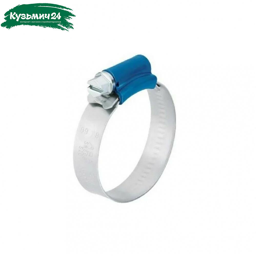 Хомут червячный обжимной ABA 50-65, 12 мм, стальной