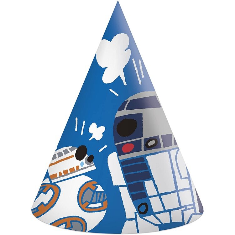 Набор карнавальных колпаков КНР Звездные войны сила, крепление резинка, 6 шт