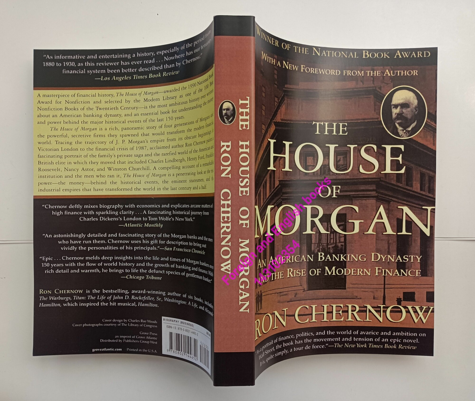 The House of Morgan by Ron Chernow English paper books Reprinted books