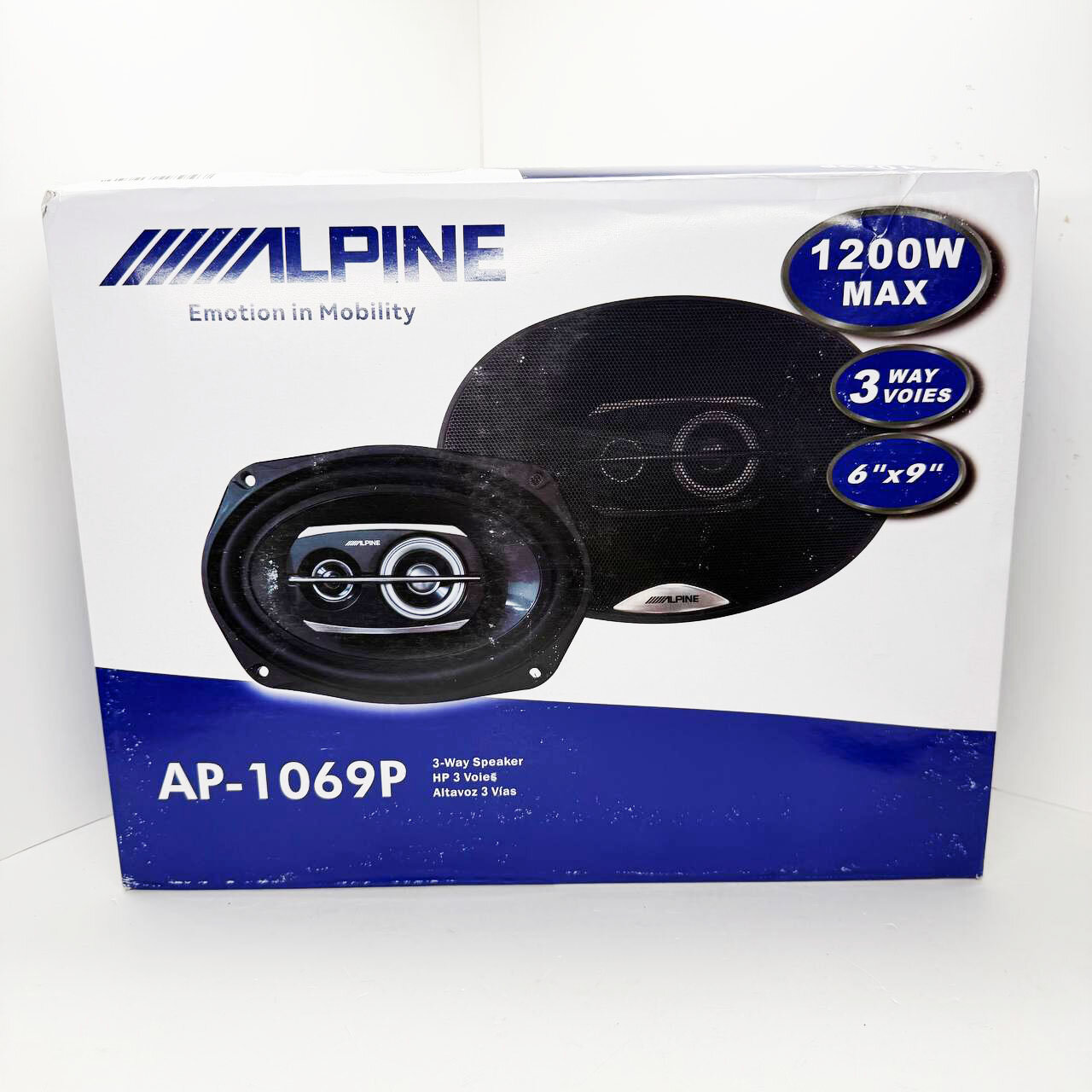 Автомобильные колонки Alpine / Овальные 3-х полосные динамики (6x9 дюйм.) 1200Вт