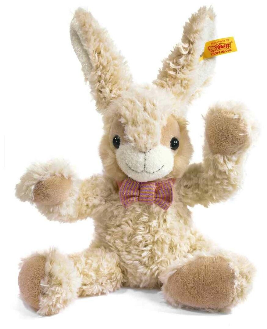Мягкая игрушка Steiff Happy Friend Manni rabbit cream (Штайф Счастливый друг Кролик Манни кремовый 28 см)
