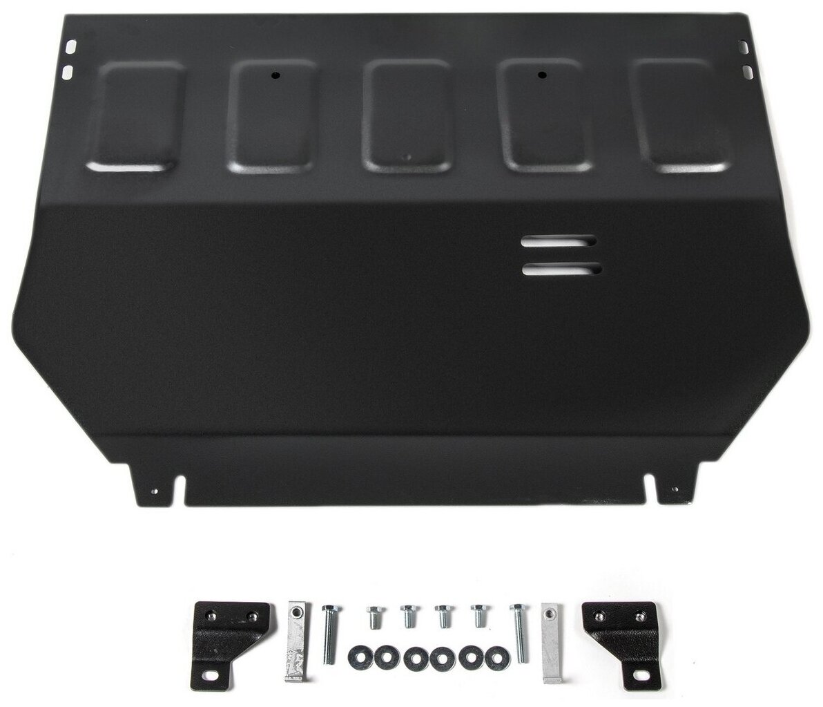 Защита картера и КПП Rival для Mitsubishi Eclipse Cross 2018-2021, сталь 1.8 мм, с крепежом, штампованная, 111.4050.1