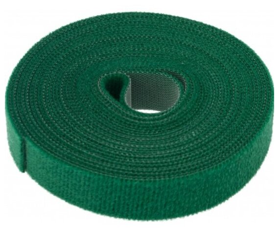 Лента-липучка многоразовая Rexant 5 м х 20 мм, зеленая (1 шт.)