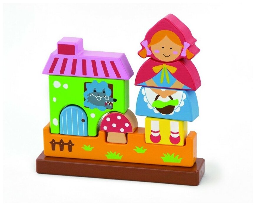 Мозаика магнитная Viga Красная шапочка, 10 дет, в коробке 50075