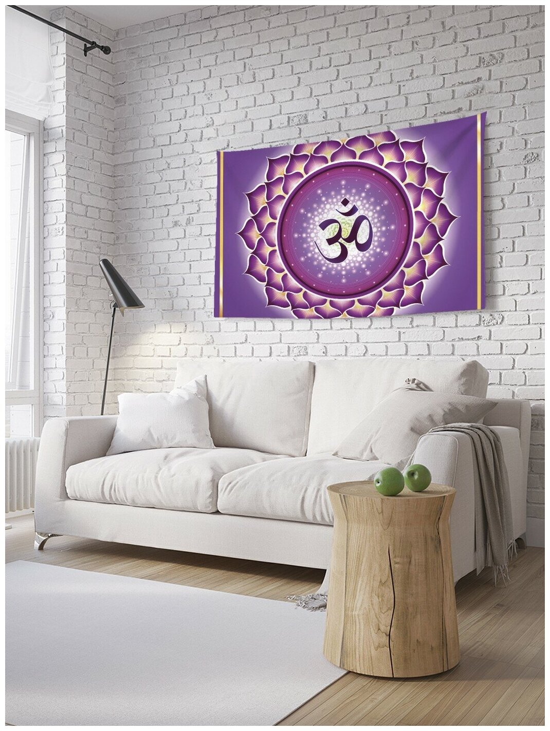 Горизонтальное фотопанно JoyArty на стену "Чакра сахасрара", 100x150 см