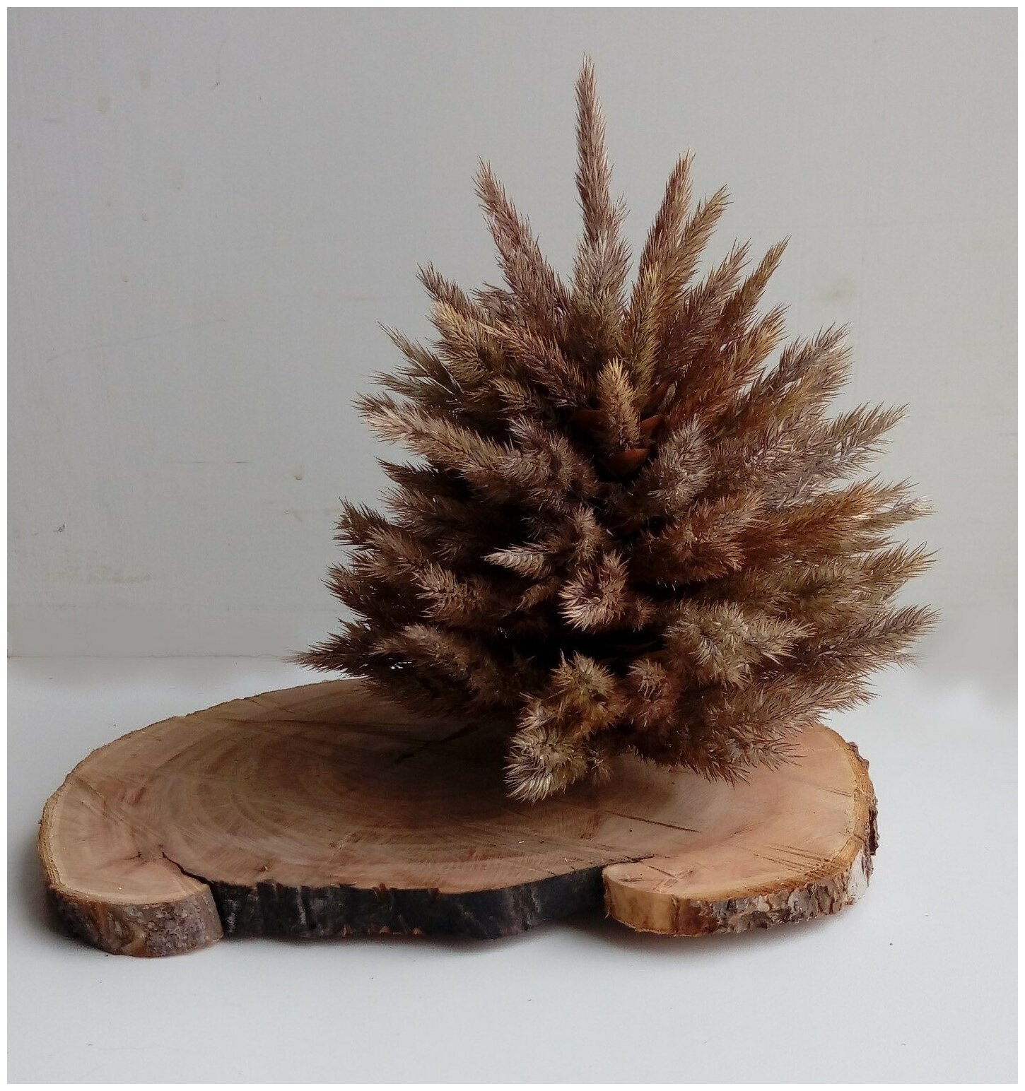 Елочка Поделки Домового, интерьерной дерево из сухоцветов, 20см.