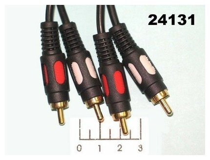 Шнур 2RCA-2RCA 1.5м gold пластик Premier/Dayton (3-0273/5-104)