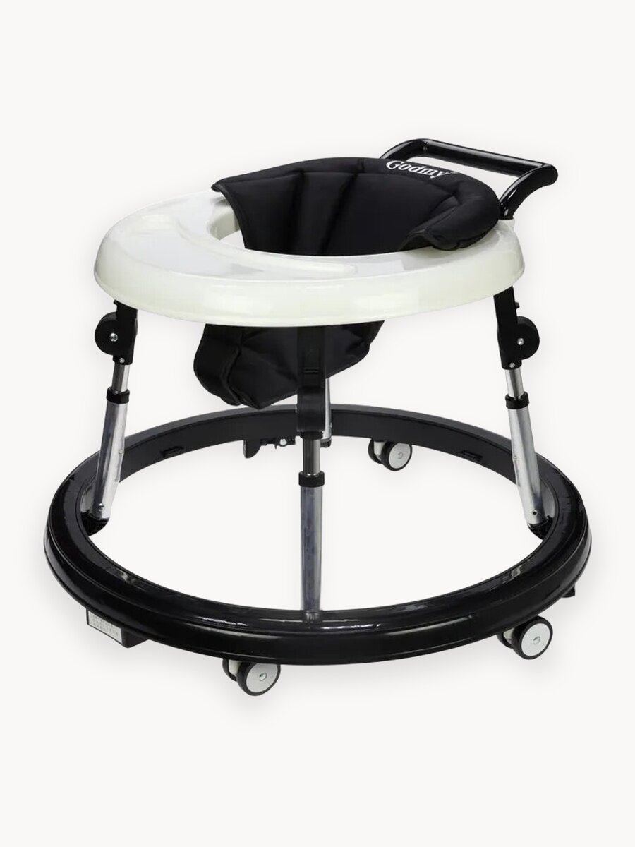 Ходунки детские с 6 до 18мес 4 в 1, Ходунки каталка для мальчиков. девочек с игровой панелью и музыкой, до 20 кг, Черные