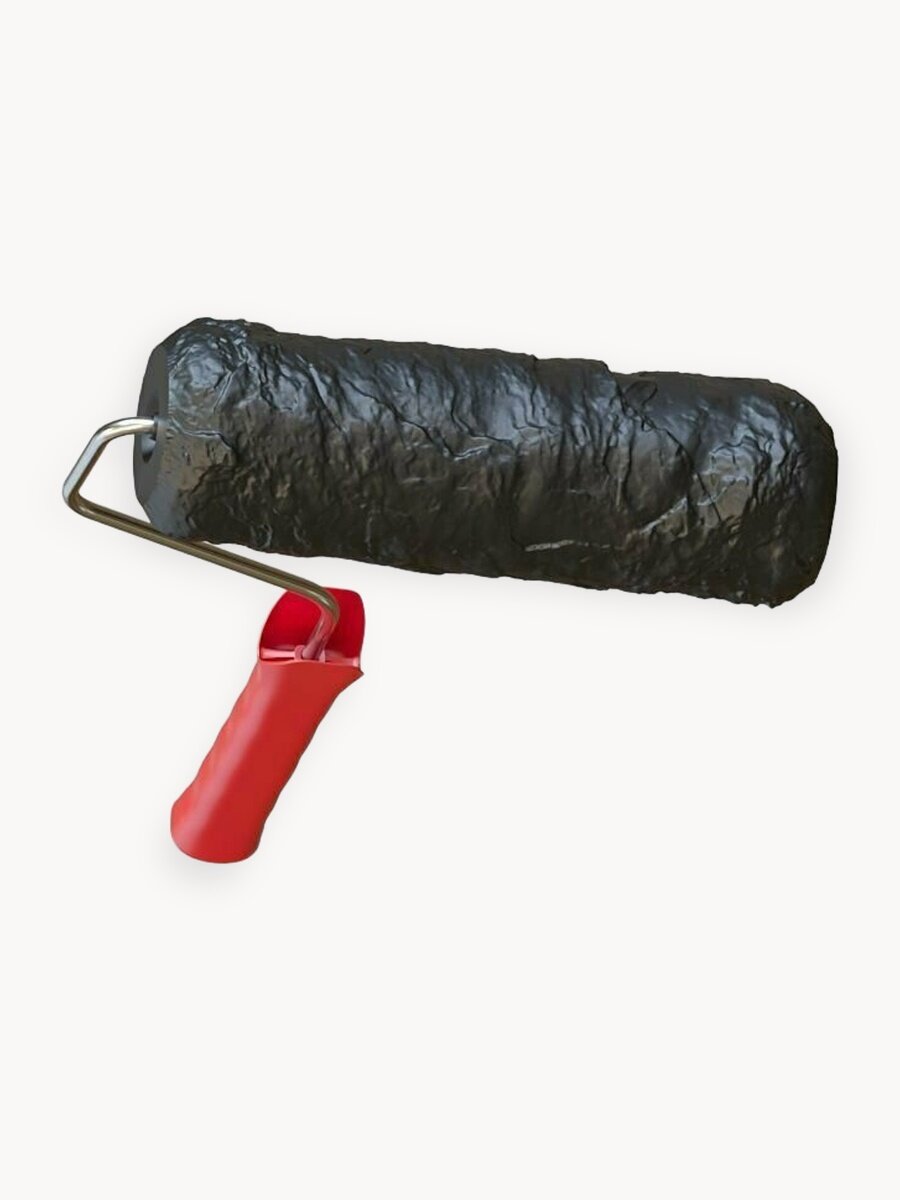 Декоративный, фактурный валик (имитация камня) по штукатурке для стен и пола Скала 3, 230/80 мм.