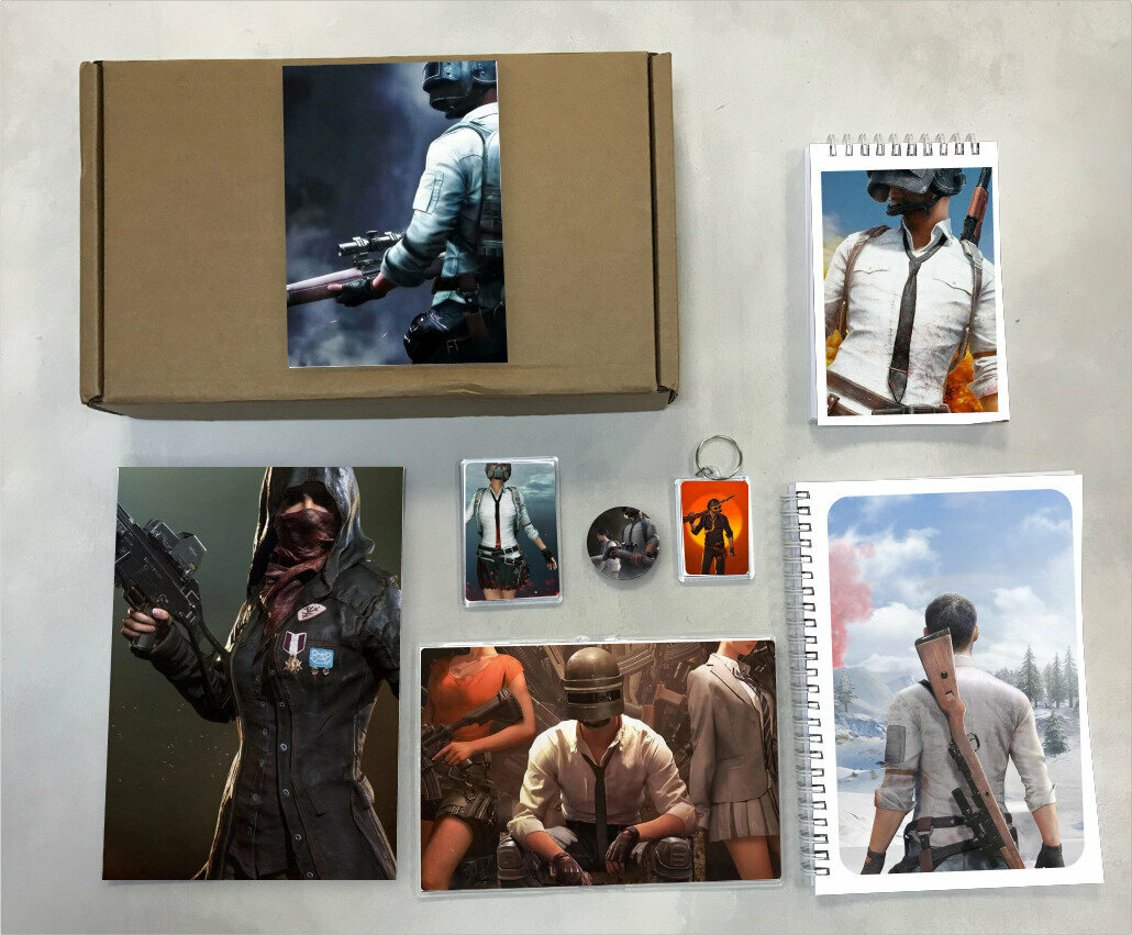 Подарочный бокс GOODbrelok принт "пабг, PUBG" - 0002