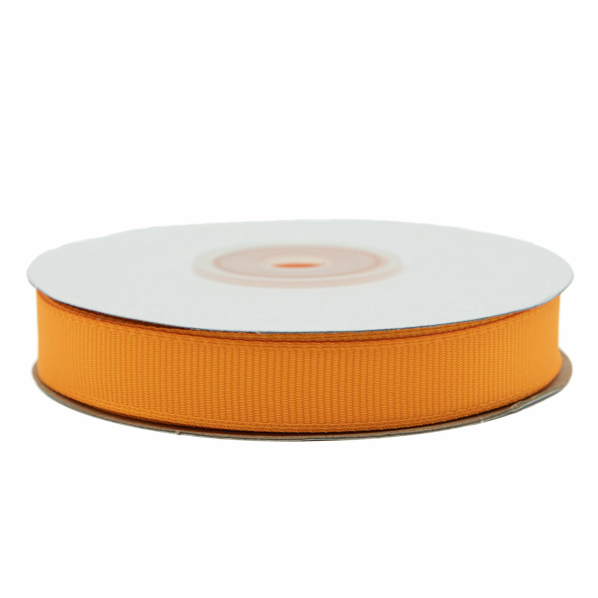 Лента репсовая декоративная Айрис, 1,2см*18,28м (042 оранжевый)