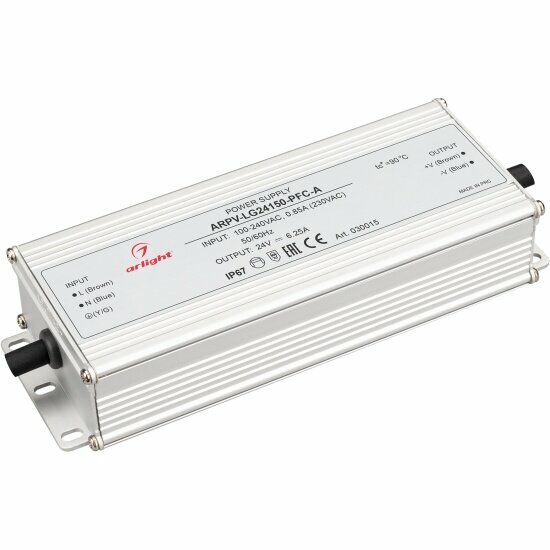Блок питания Arlight ARPV-LG24150-PFC-A 24V 150W 67 IP 6,25A 030015