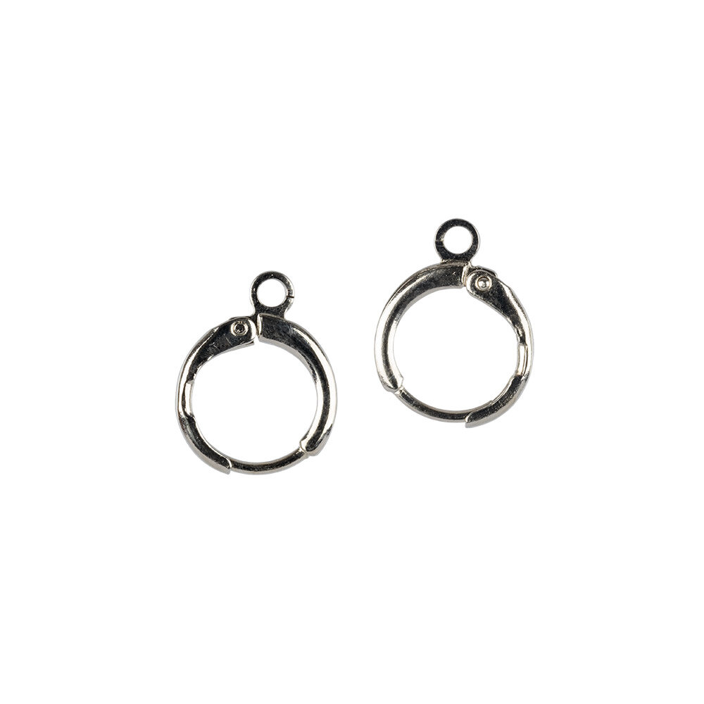 Швензы "Zlatka" FMK-H08 11.5 х 15 мм 2 шт 01 под серебро