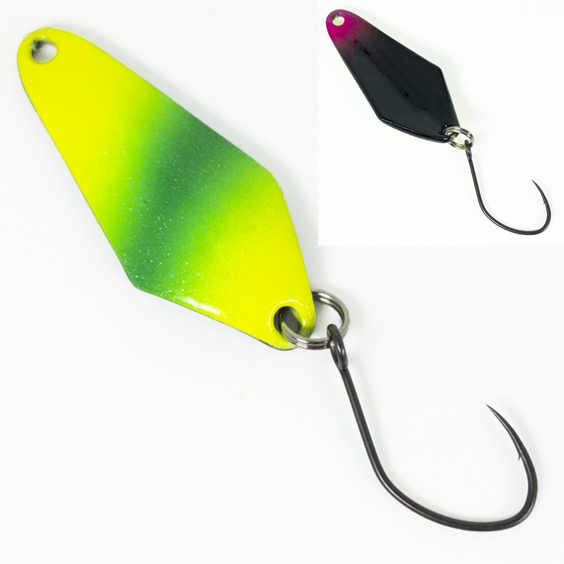 Блесна колебалка Зябликов Ромбик 3.2cм. 3.5гр fluo