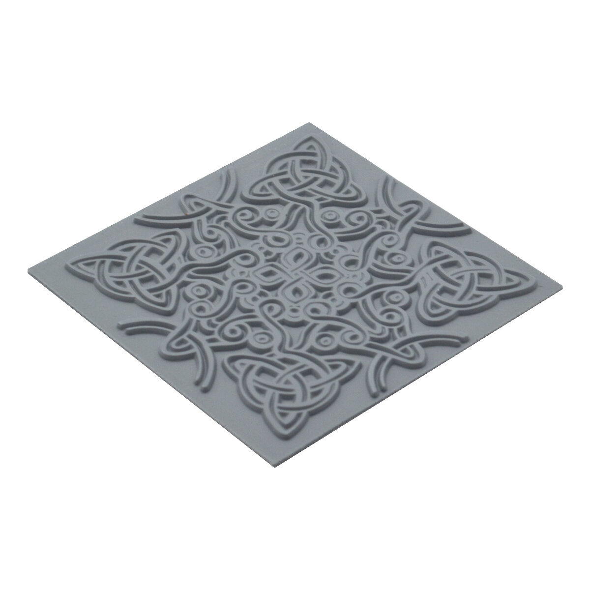 Текстурный коврик (лист) для лепки и творчества 'Кельтский узел', 9*9 см, резиновый, Cernit