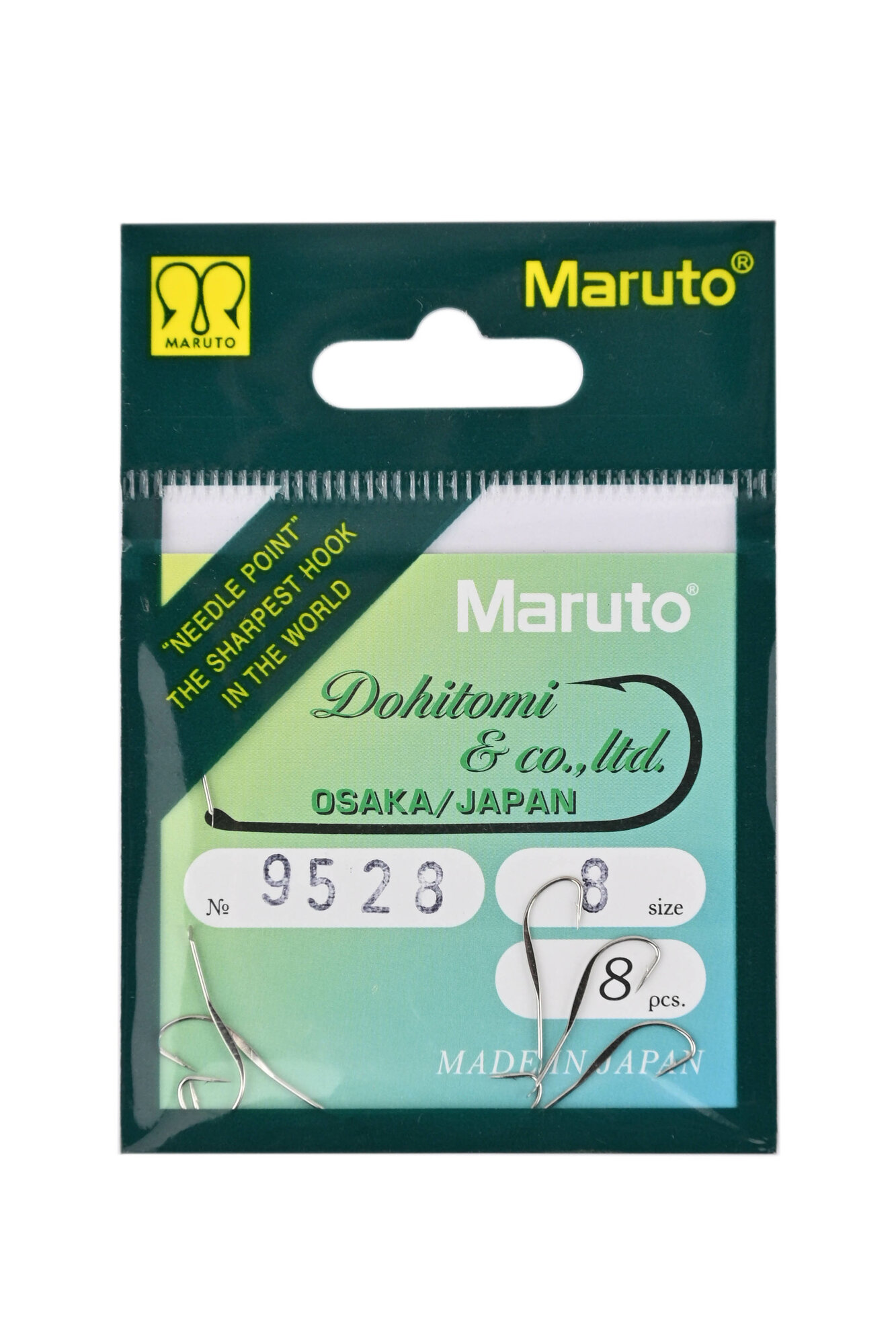 Maruto 9528 Ni №8 крючки 8 шт никелированное покрытие для рыбалки на спиннинг