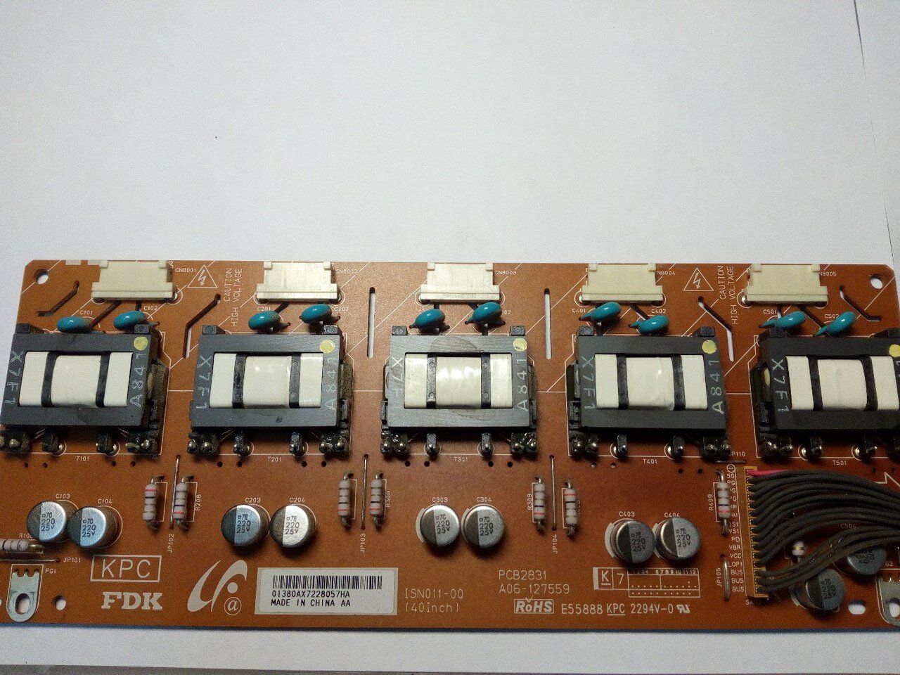 Инвертор PCB2831 A06-127559 ISN011-00 (40Inch) для Sony KDL-40W2000 Б/У с разбора