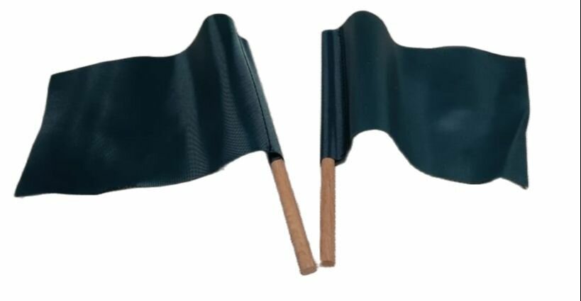 Флажок на палочке бук детский (ком-т 10 шт. зеленого цвета), детские флажки