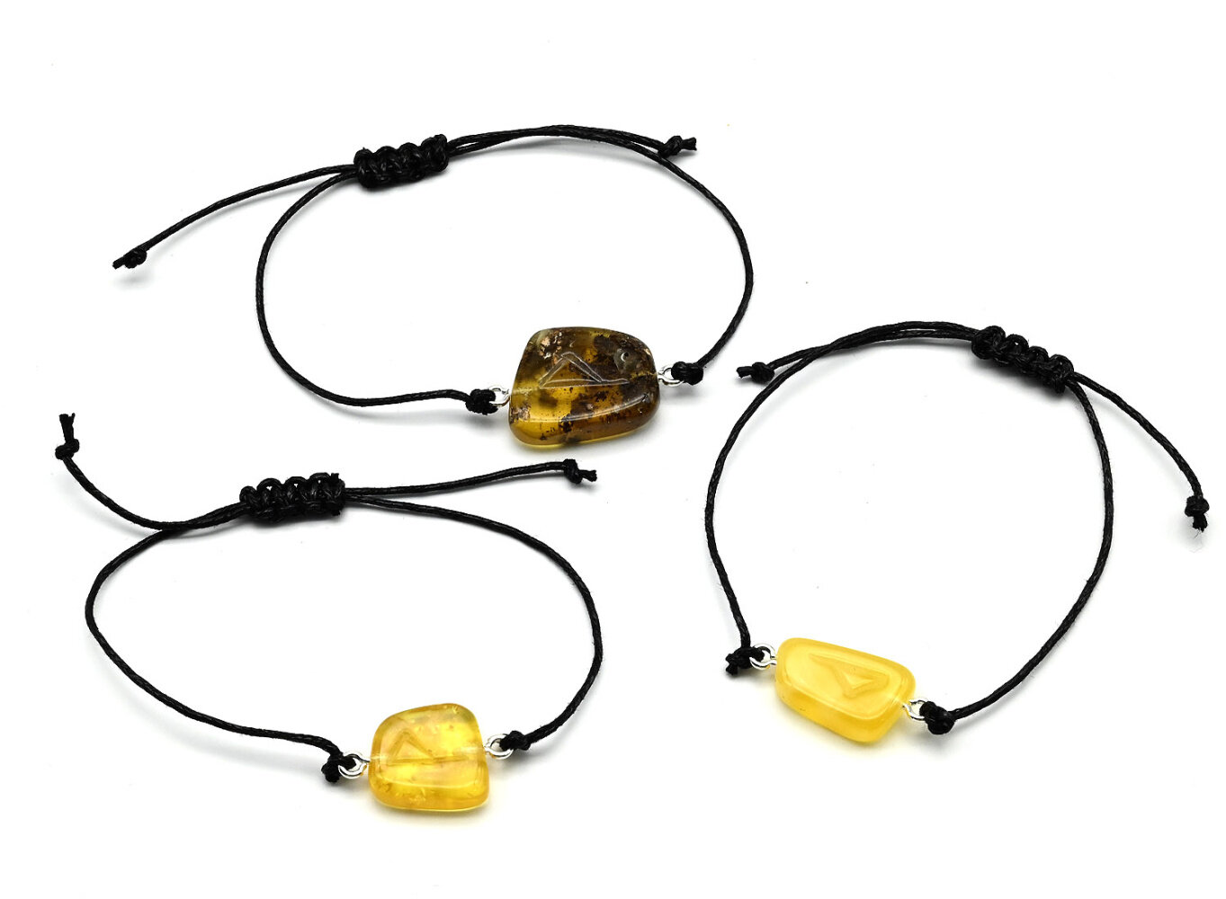 Браслет, янтарь