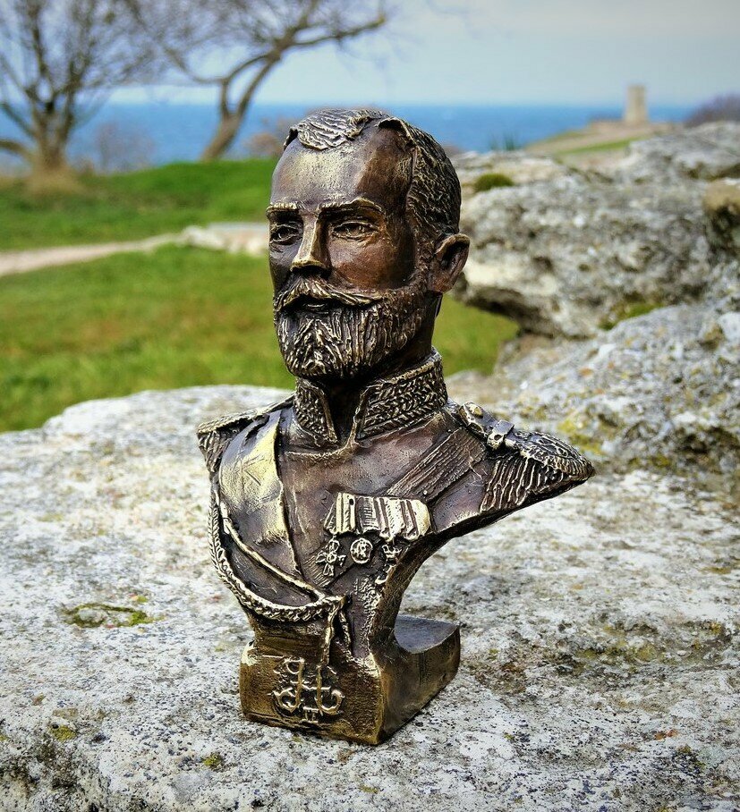 Бюст Статуэтка Император Николай Второй 2 Династия Романовых Российский Император Российская Империя Русский Царь Миниатюра Фигурка Домашний Декор