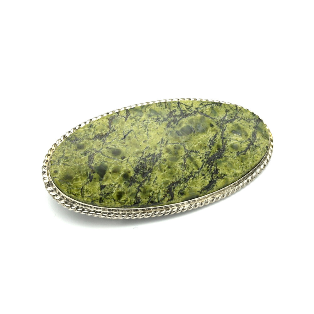 Брошь, змеевик