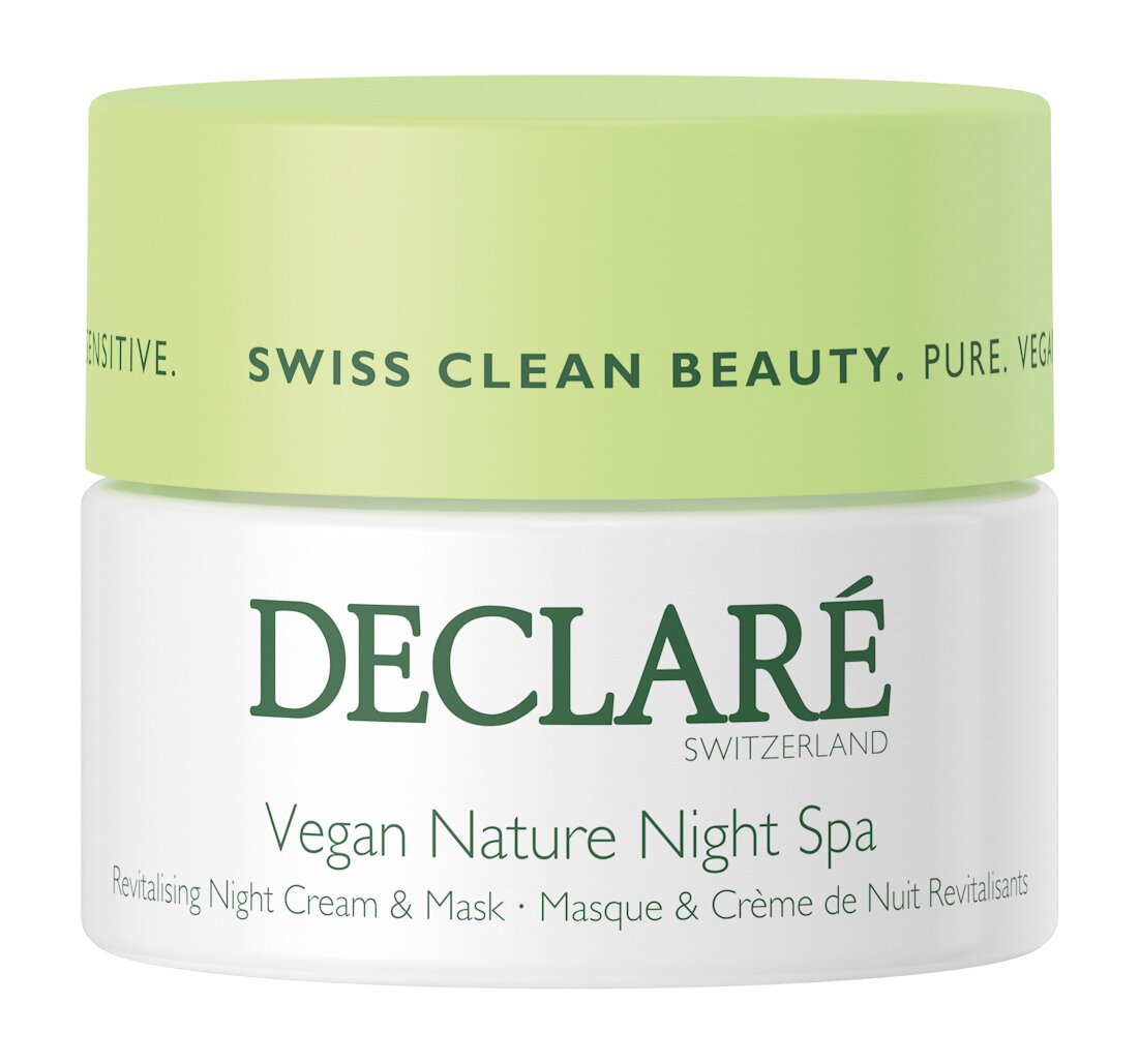 DECLARE Vegan Nature Night Spa Крем-маска ночной для лица "Веган-Спа" восстанавливающий, 50 мл