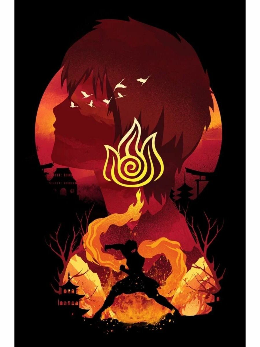 Постер "Аватар Легенда об Аанге. Зуко"