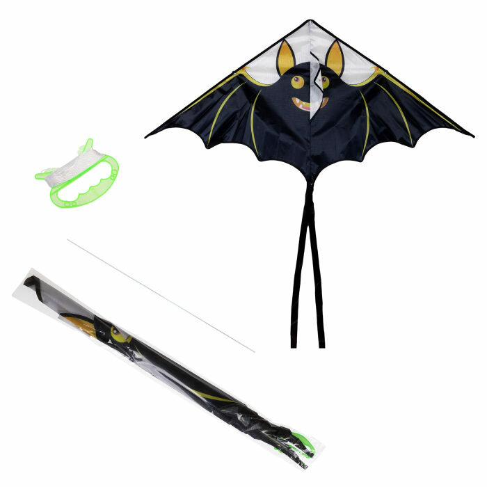Воздушный змей летучая мышь 1TOY большой, управляемый летучий змей, игрушка для улицы для девочки и мальчика