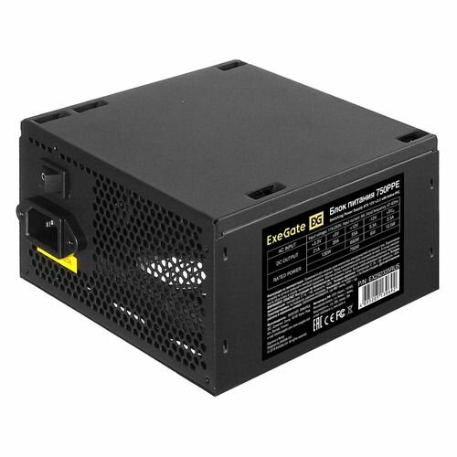 Блок питания EXEGATE 750PPE, 750Вт, 120мм, черный [ex292335rus]