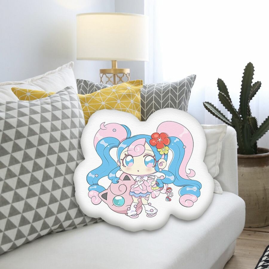 Мягкая фигурная подушка Чиби Hatsune Miku BCH1006 40см
