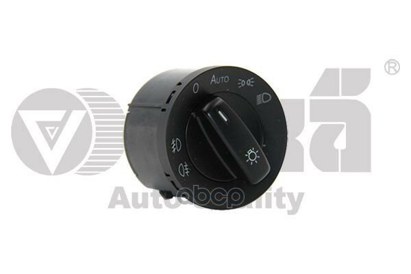 Переключатель света фар VW Caddy III/Golf 5/Plus/Jetta III/Passat B6/Touran 03-15 (черный) Vika арт. 99411398701