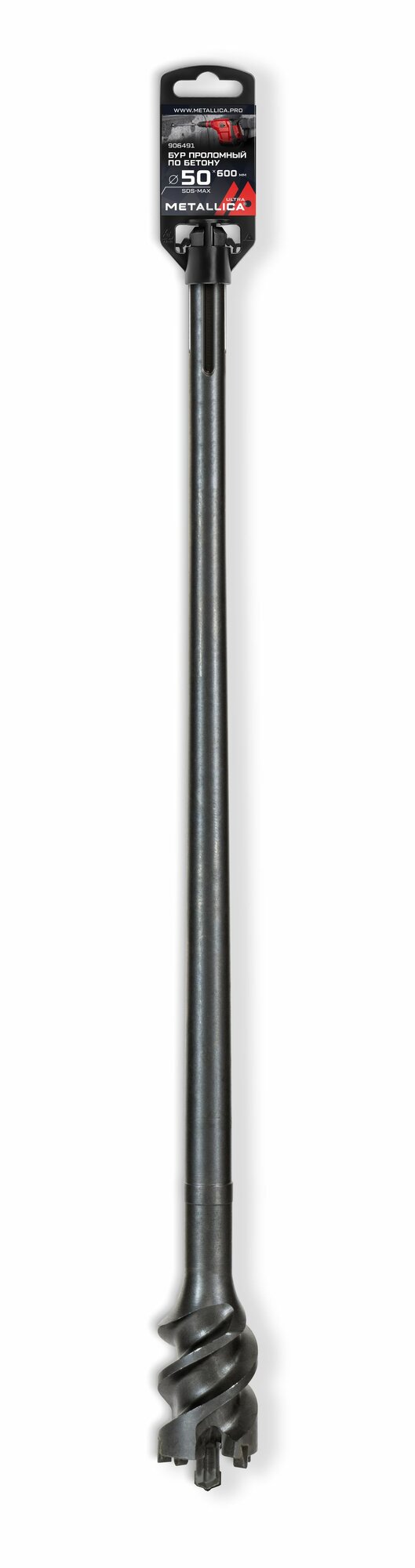 Бур проломный по бетону SDS-max METALLICA Ultra 50 х600/460 мм