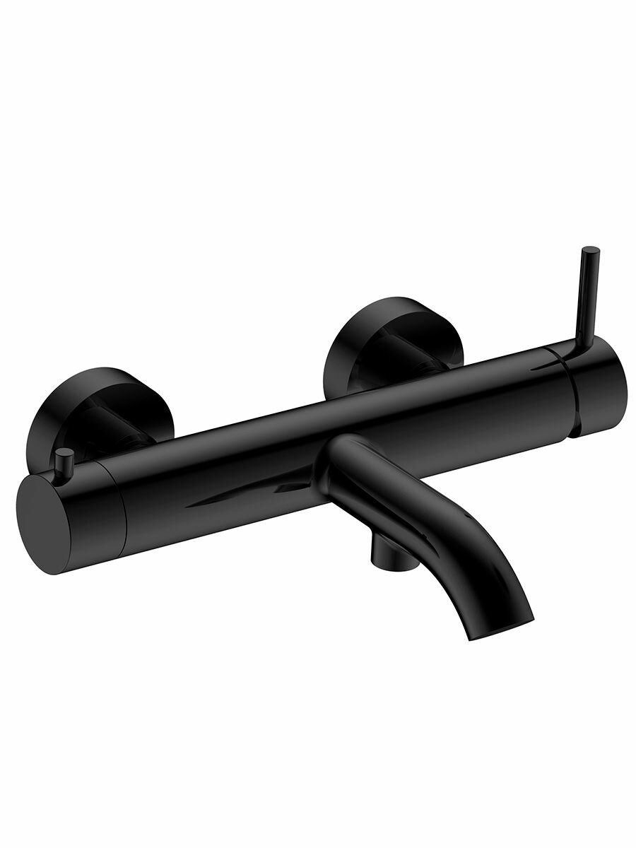 Смеситель для ванны, Черный матовый, AQUAme AQM6212MB Siena