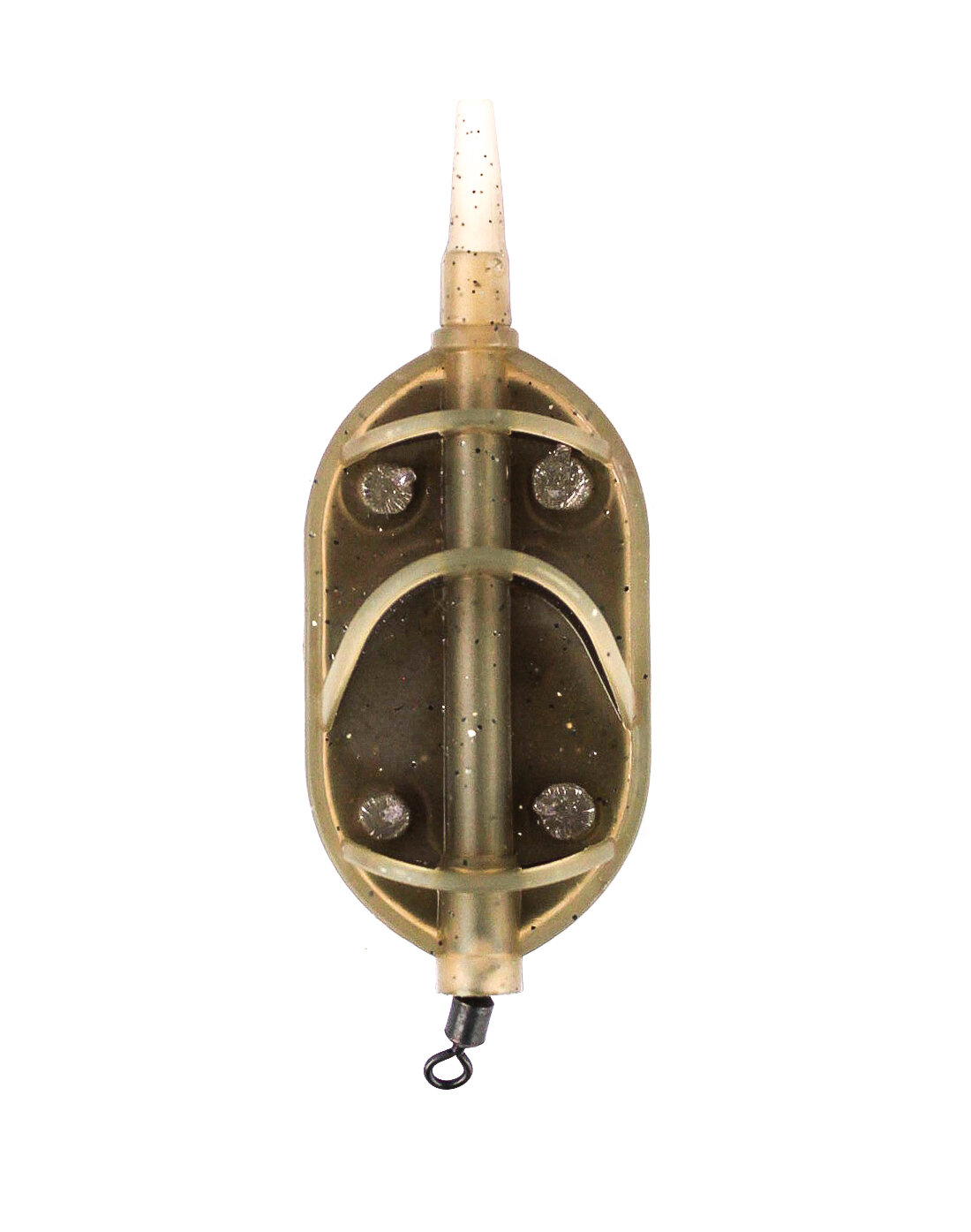 Orange кормушка с вертлюгом №4 Arc Flat Method 50 г для грузил и донной ловли