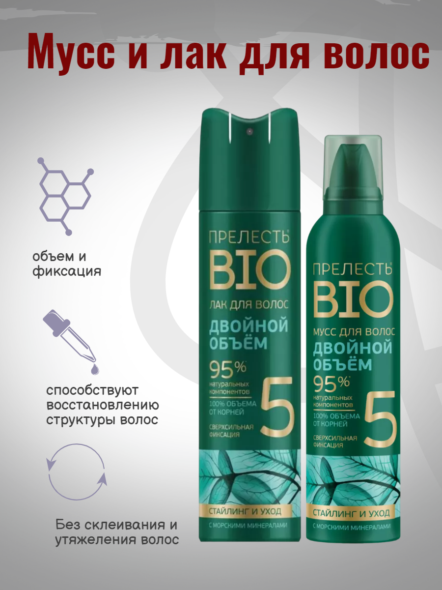 Набор Мусс и лак для волос Прелесть Professional 250мл,160мл
