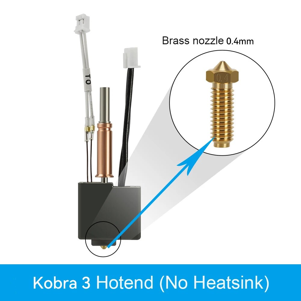 Hotend Kobra 3 24В 60Вт с латунной насадкой