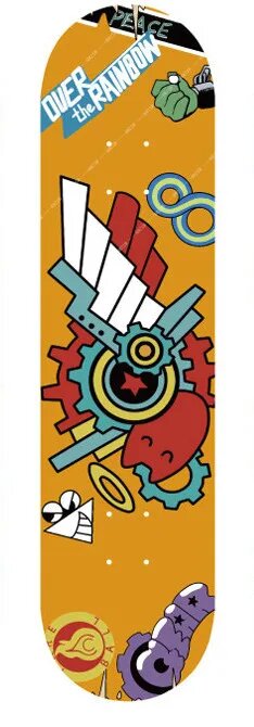 Скейтборд наклейка Sk8 The Infinity, 82x21.5cm, Reki