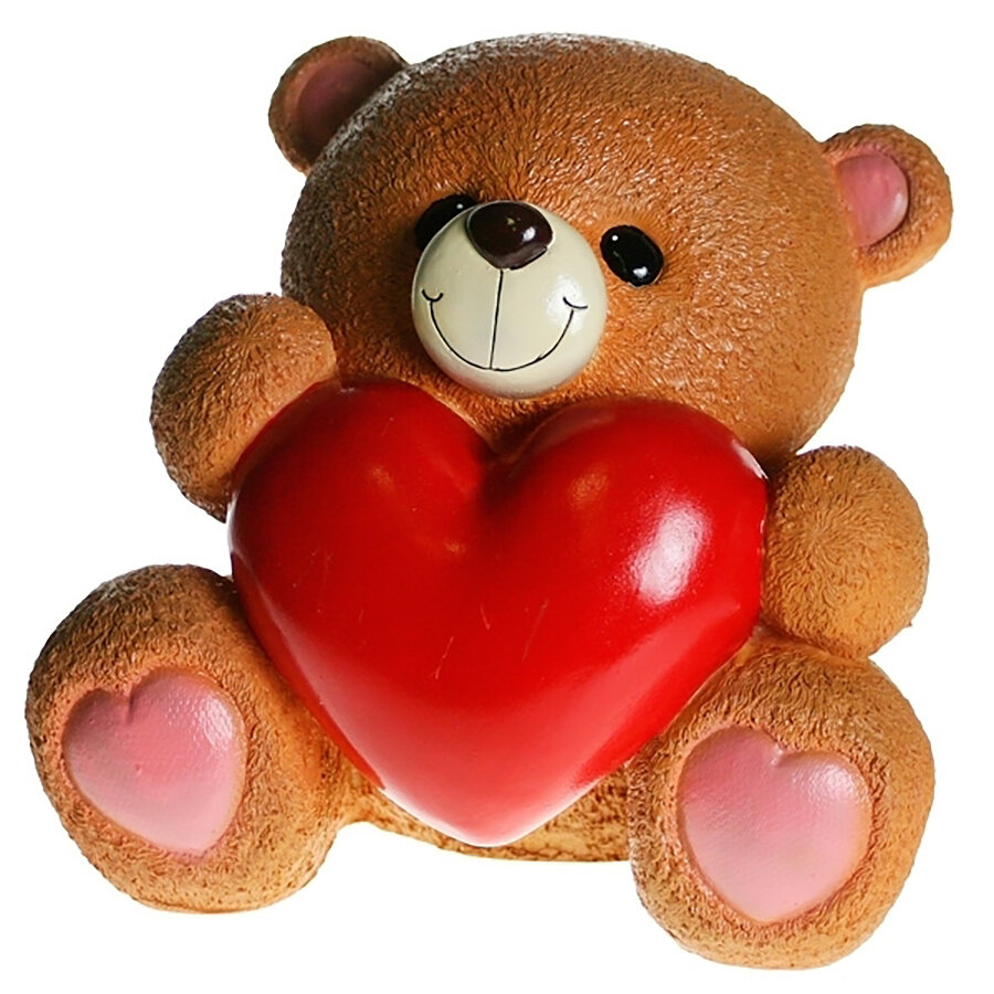 Копилка Мишка с сердцем 22*18*19 см KSMR-626376/SK020