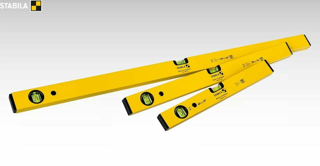 Набор уровней STABILA Classic Set 70 (40, 60, 100 см)