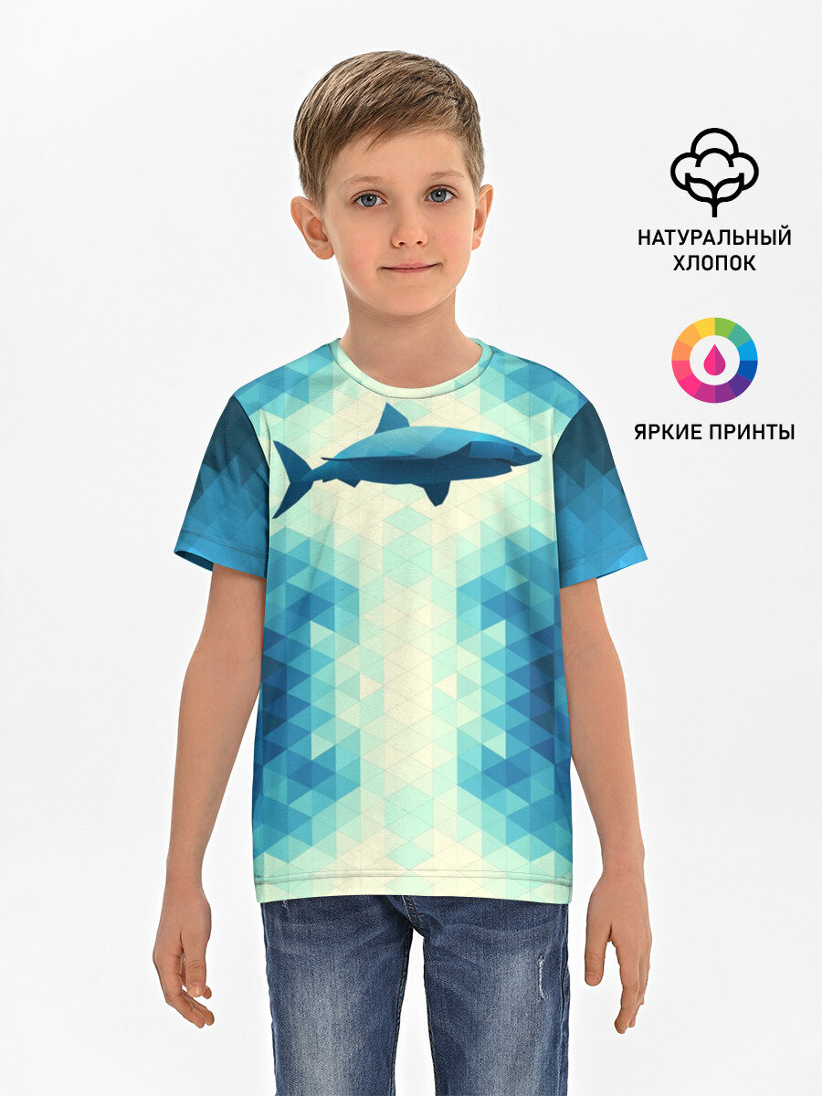 Футболка хлопковая детская Акула