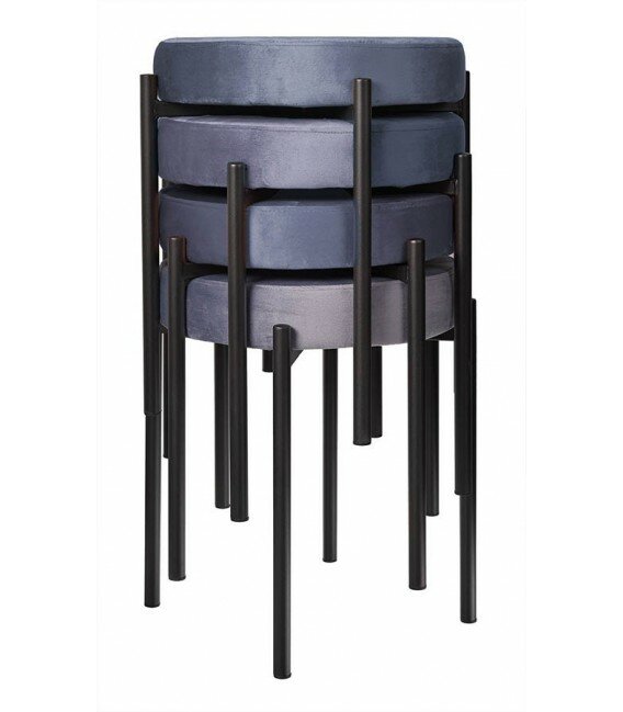 Комплект стульев-табуретов Bug серый (4 шт)