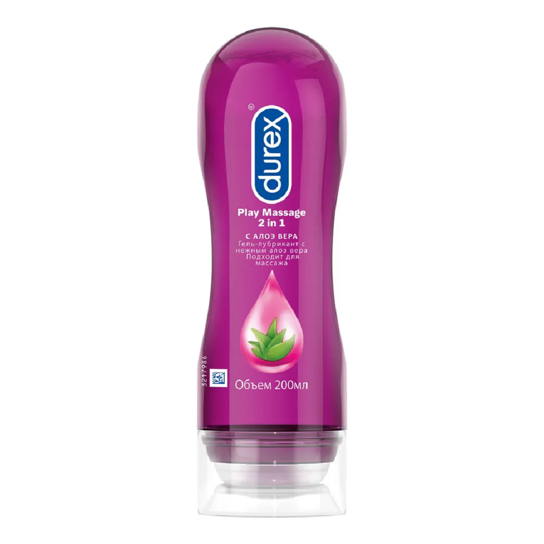 Гель-смазка Durex Play Massage 2 in 1 с успокаивающим Алоэ Вера, 200 мл