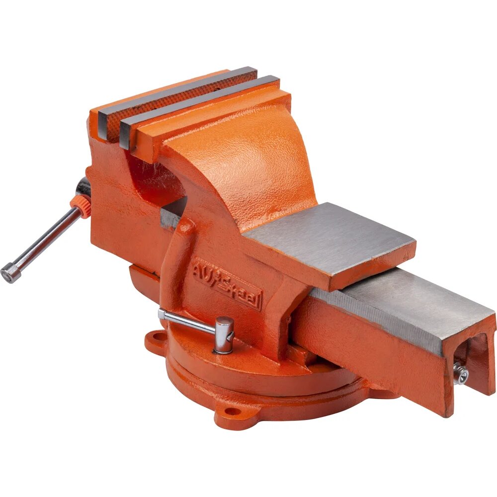 Слесарные поворотные тиски AV Steel сталь 150мм AV-940006, серьёзной механической работы