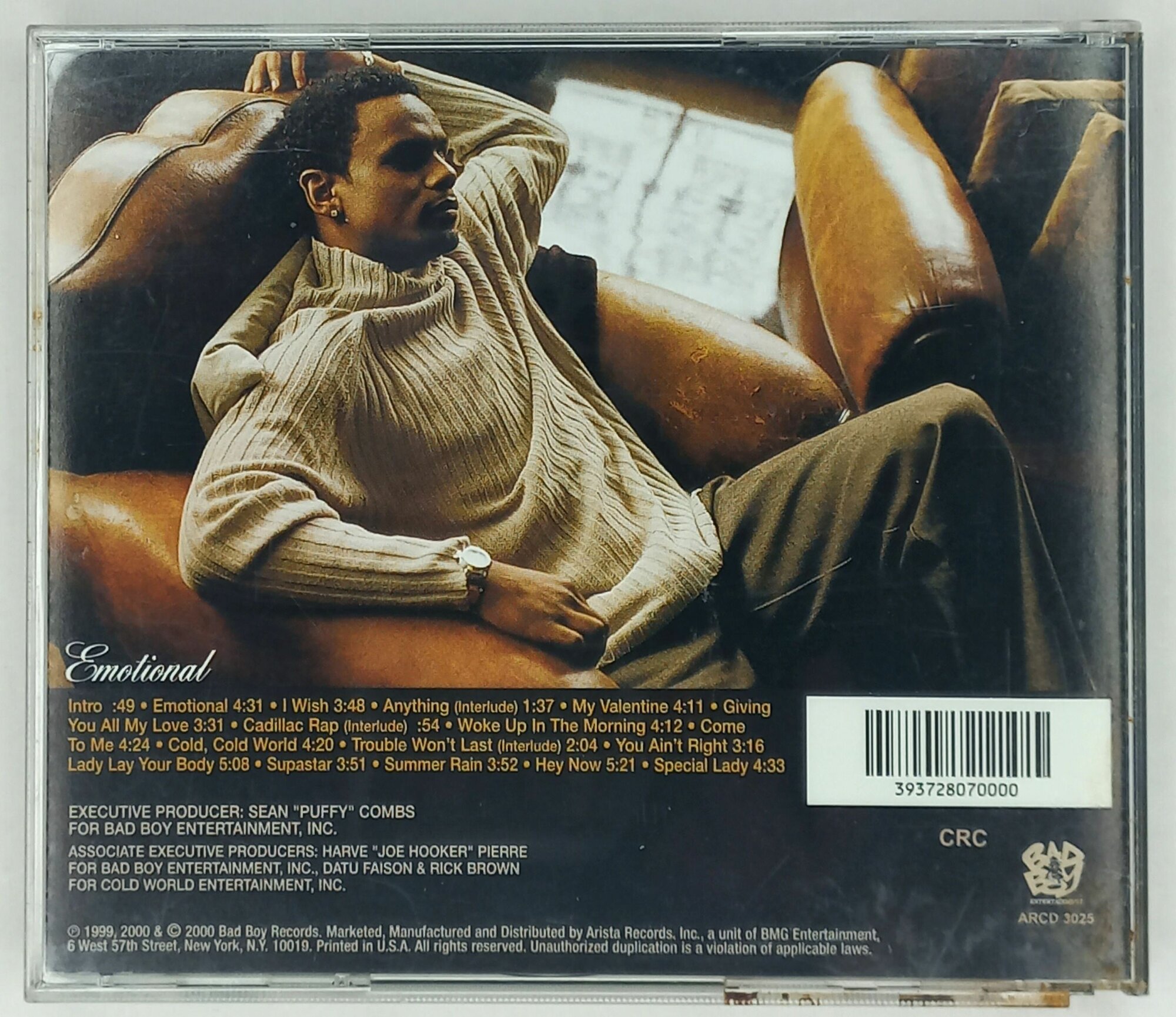 Carl Thomas - Emotional (CD Диск, US-релиз 2000 г.) — фото 1