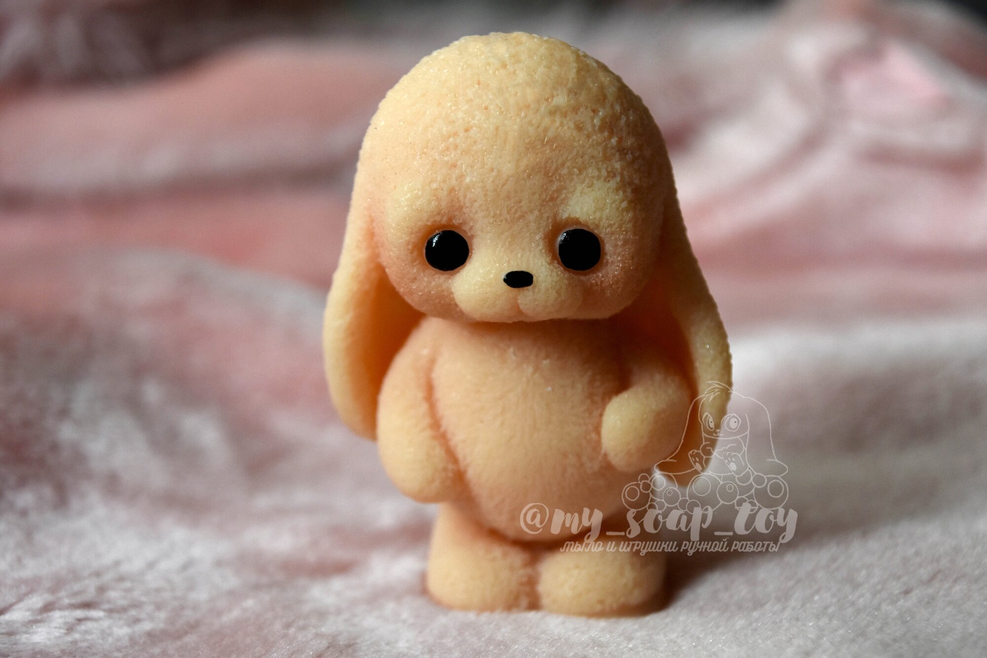 Мыло ручной работы "Мыльный Зайчик", 1 штука, цвет в ассортименте